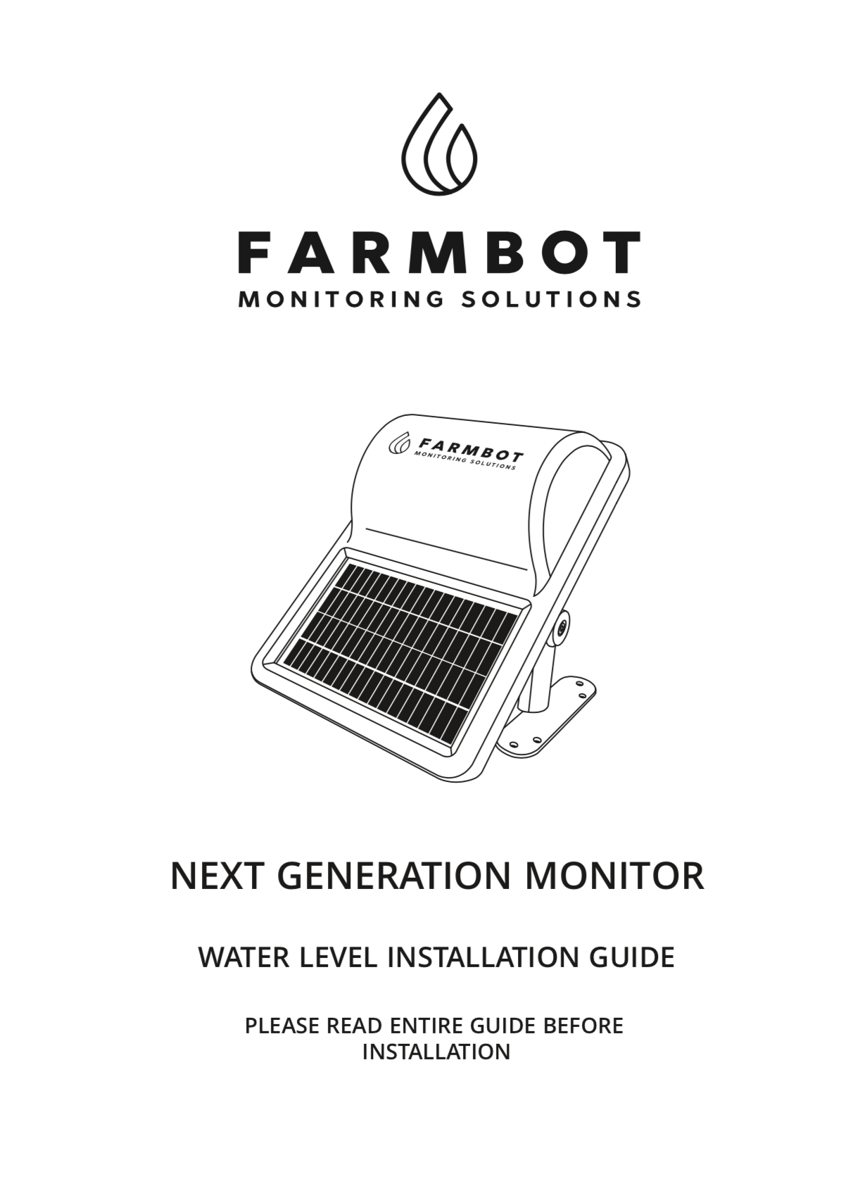 Farmbot Installation Guide - Farmbot - water monitoring made easy